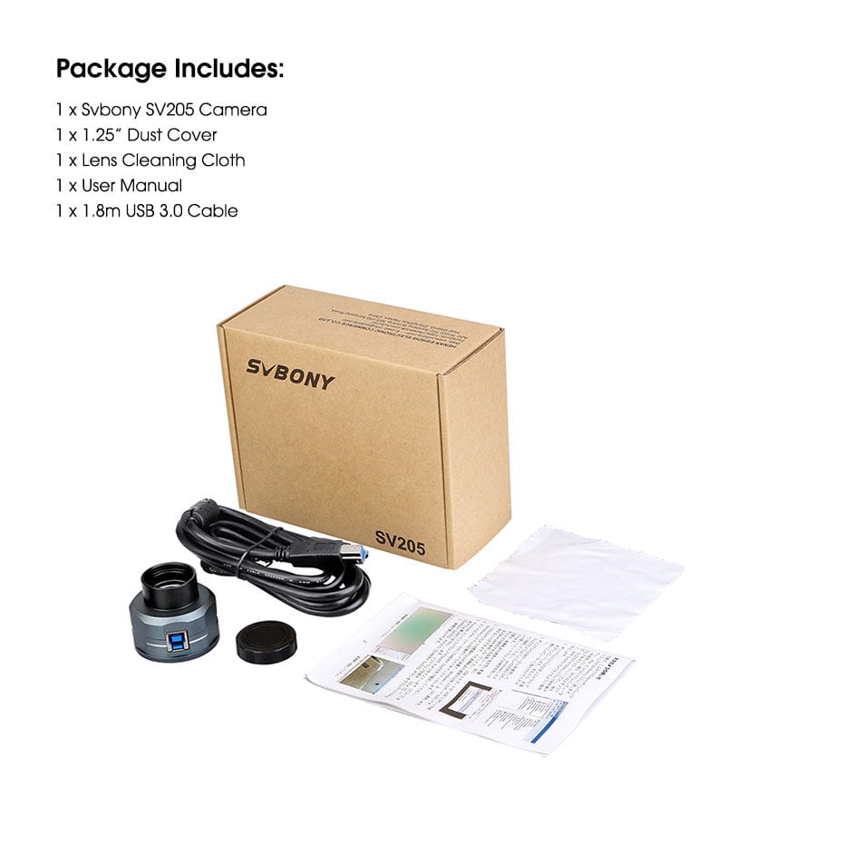 Svbony SV205 8MP USB3.0 Colour Camera | Telescopes Canada