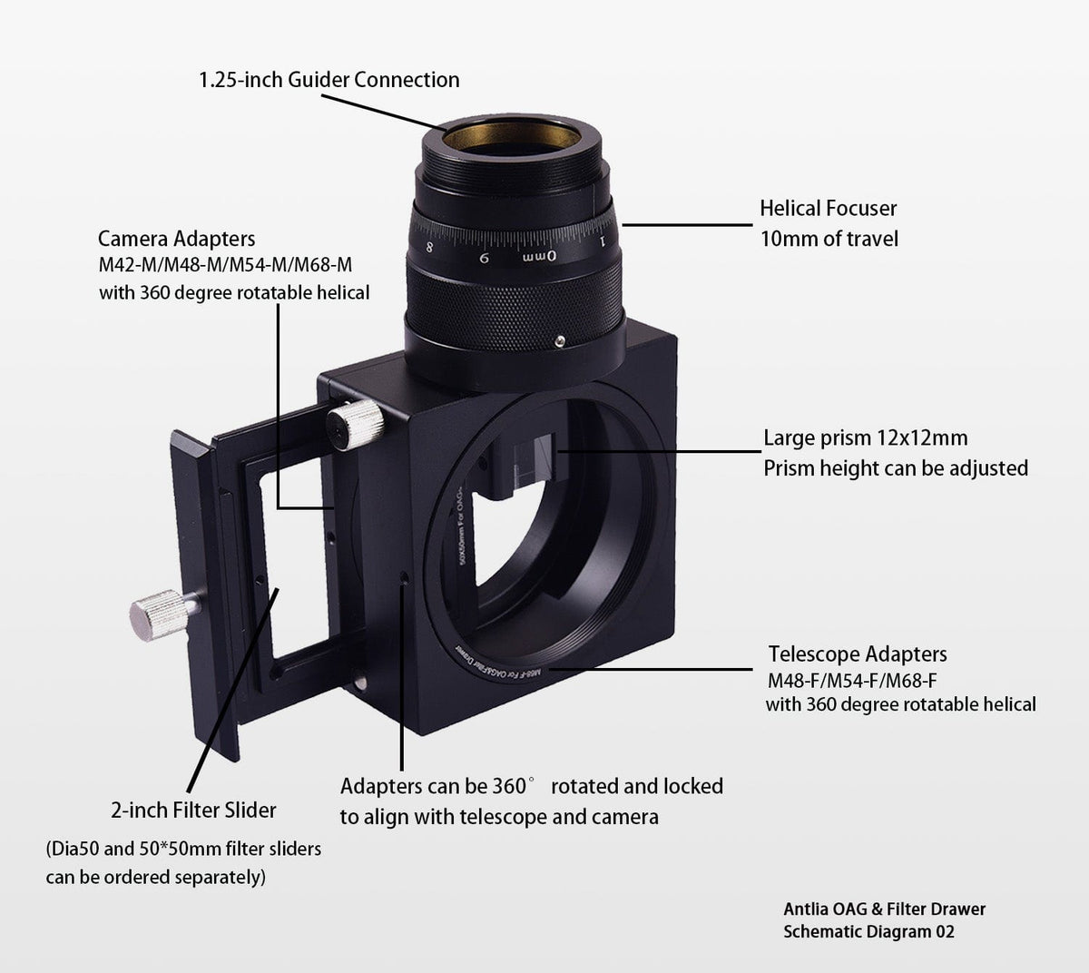 Antlia OAG & Filter Drawer Assembly