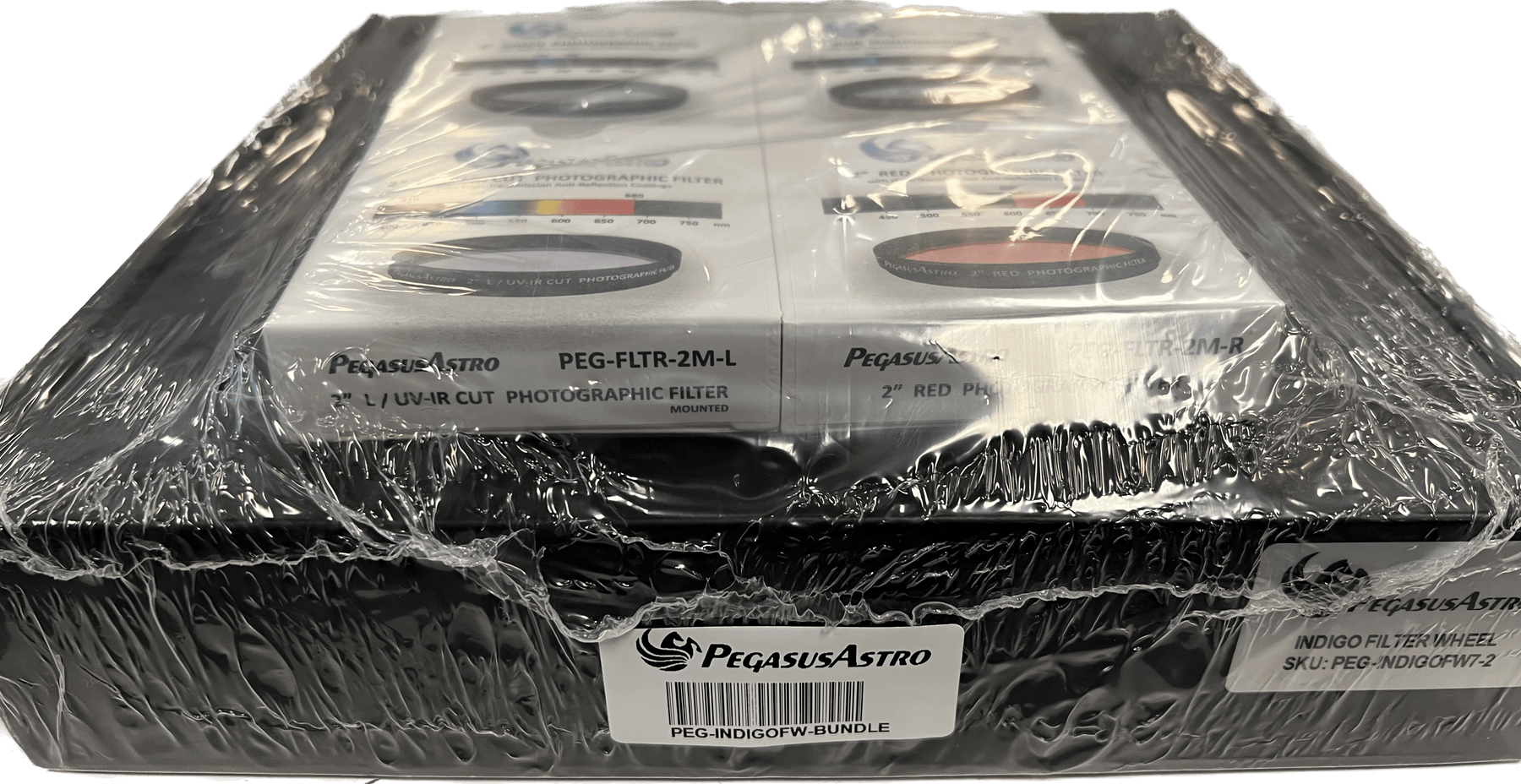 Pegasus Astro Indigo Filter Wheel and LRGB 2" Filter Set Bundle - PEG-